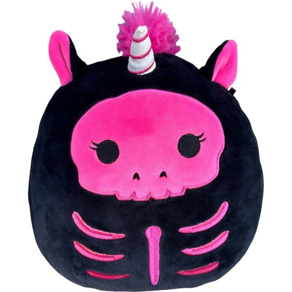 Kellytoy | Toys | Squishmallow Sketlana 8 Black Pink Unicorn Halloween ...